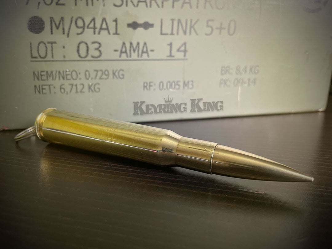 Real .50 Calibre BMG Bullet Keyring | Keychain | Barrett | Sniper Rifle ...