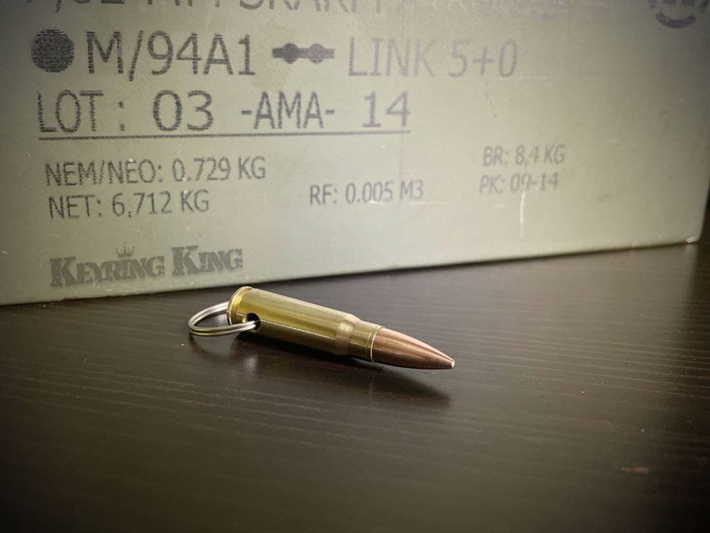 7.62x39 AK47 Bullet Keyring | Real Bullet Keychain | Keyring King
