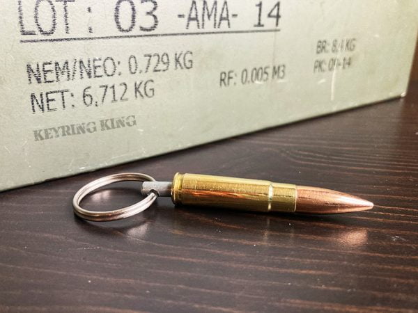 The Stealthy 300 Blackout Cartridge Keychain | Real Bullet Keychain ...